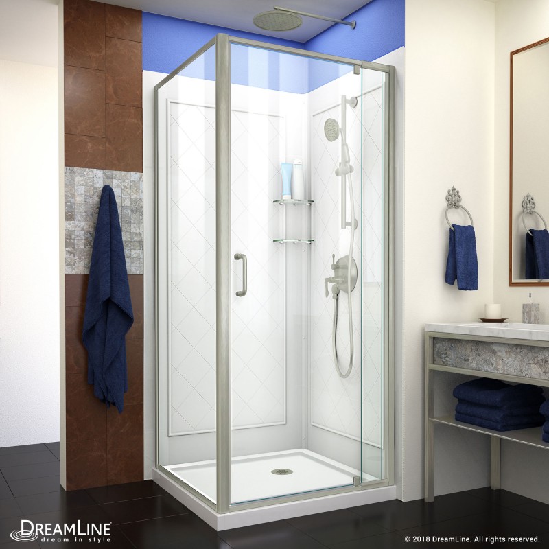 Flex Shower Enclosure, Backwall & Base Kit - Lowes