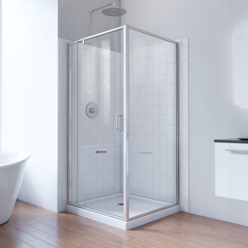 Flex Shower Enclosure, Backwall & Base Kit - Lowes